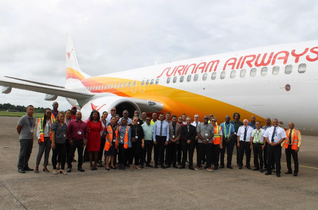 Nieuwe vliegtuig SLM, Boeing 737-800 eindelijk in Suriname - KEY NEWS ...